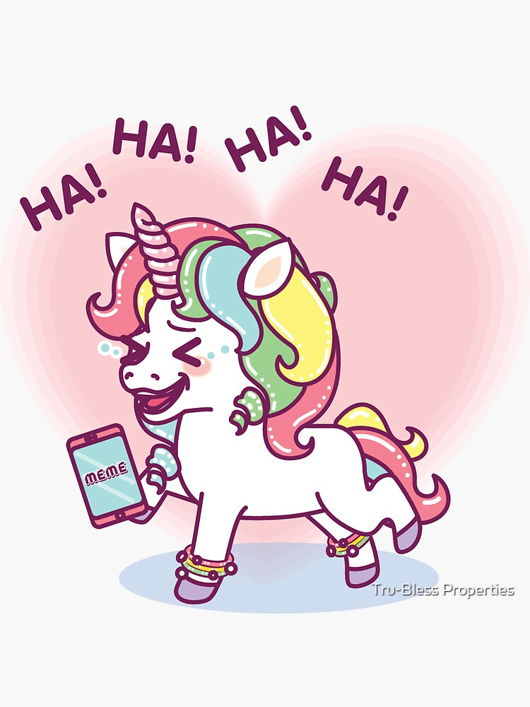 "Ha! Ha! Meme" Sticker by conroy0330 | Redbubble