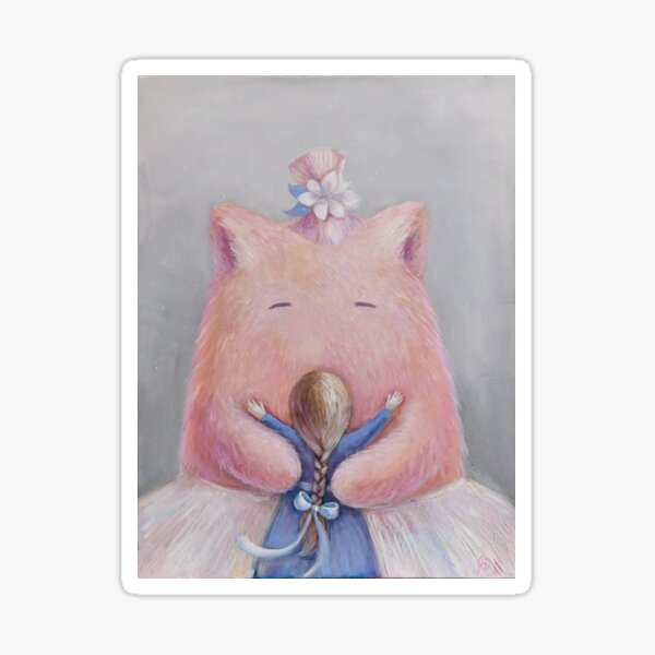 "Fluffy Hugs" Sticker for Sale by olarty | Redbubble