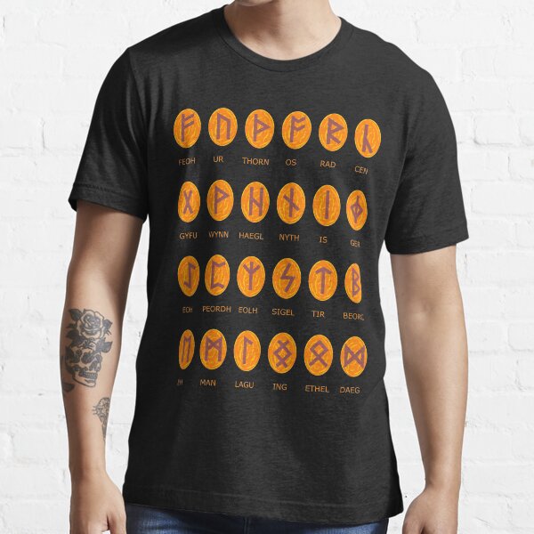 "Runes alphabet" T-shirt for Sale by arkitekta | Redbubble | alphabet t ...