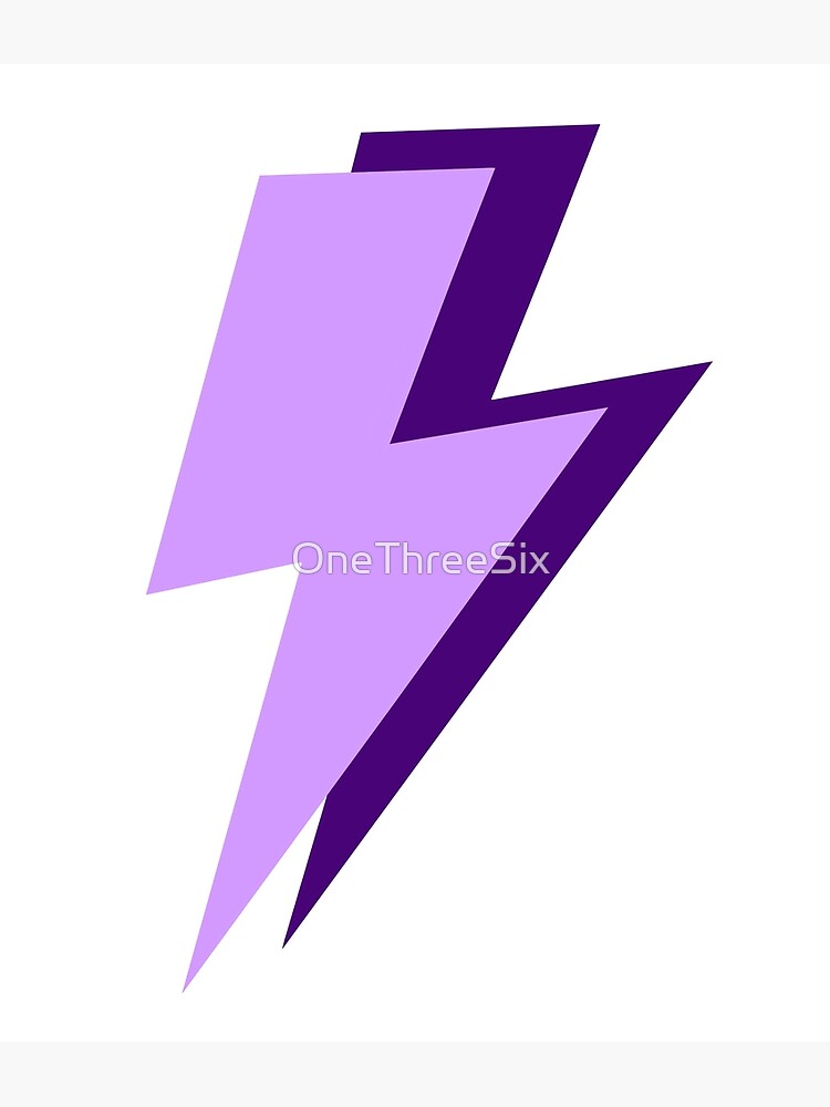 Purple Lightning Flash Premium Matte Vertical Poster sold by Leech ...