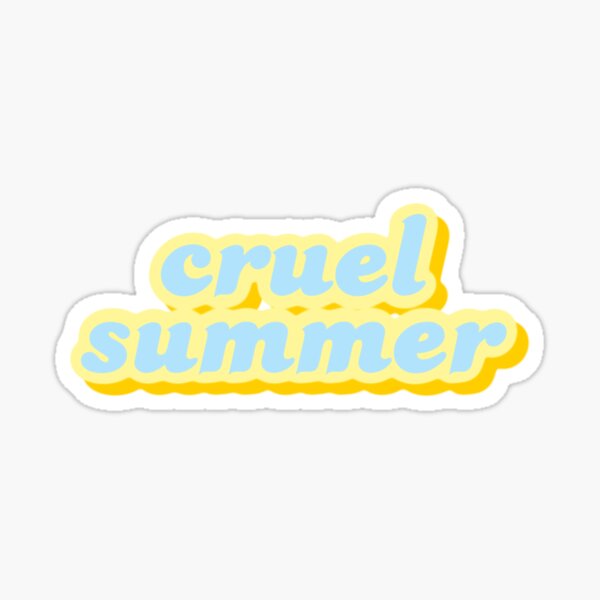 "Taylor Swift x Cruel Summer" Sticker by saamcmrn | Redbubble