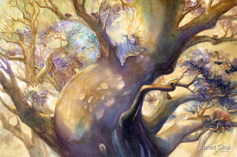 "The Reading Tree" by Janet Chui | Redbubble