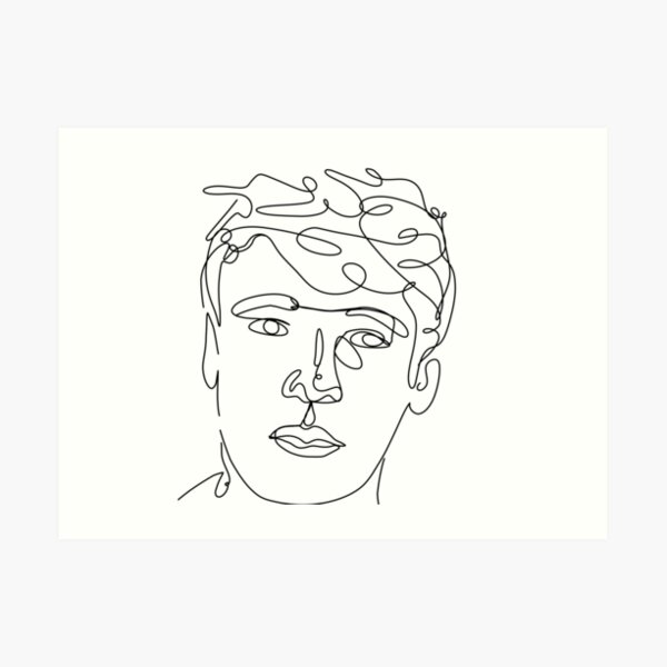 "cursed wilbur soot line drawing" Art Print by LaurenSwiffin | Redbubble