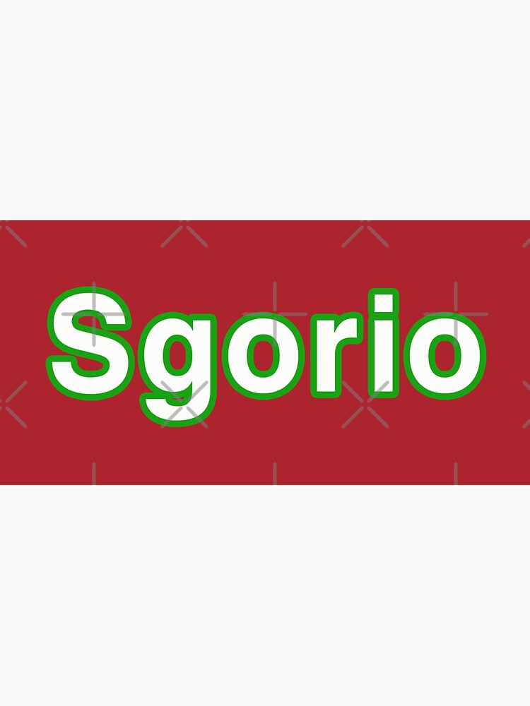 "Sgorio" Sticker by Confusion101 | Redbubble
