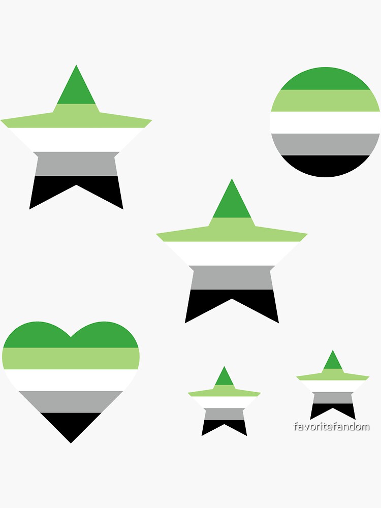 "Aromantic pride stickers or pin" Sticker for Sale by favoritefandom ...