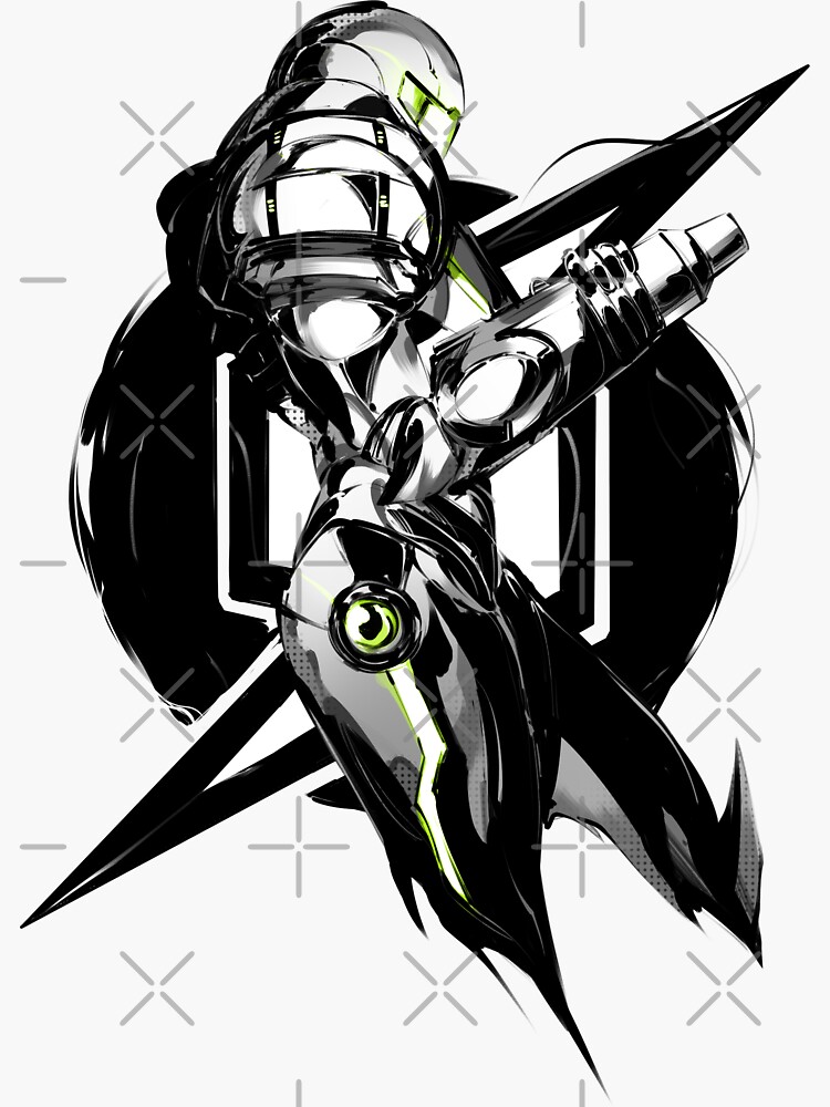 "Samus Aran" Sticker for Sale by Orpheon | Redbubble