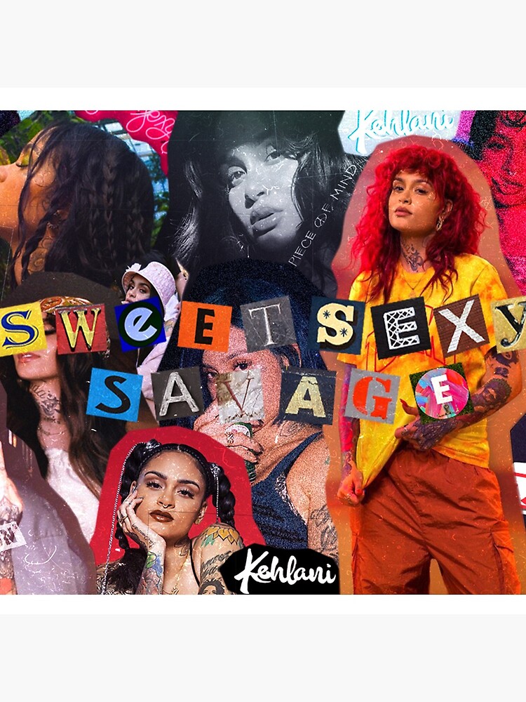 Dessous de verre (lot de 4) « Collage d'album Kehlani », par ...