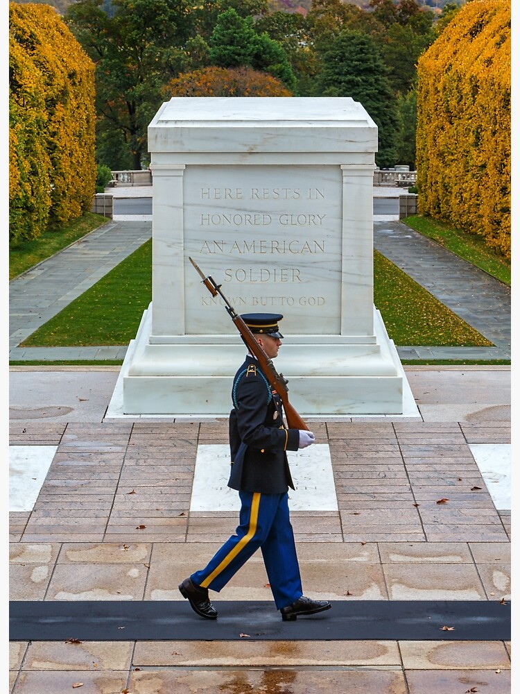 "Soldier at the Tomb of the Unknowns" Poster for Sale by jforno | Redbubble
