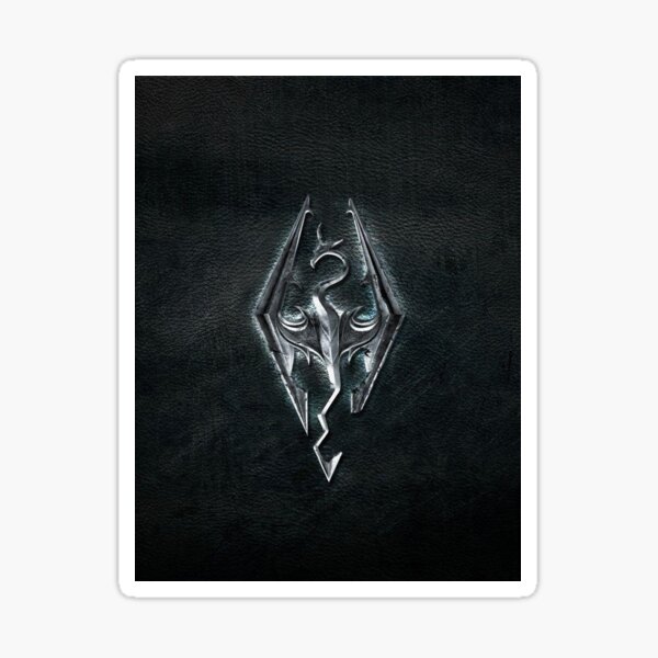"Skyrim background" Sticker for Sale by MinoCyCeg | Redbubble