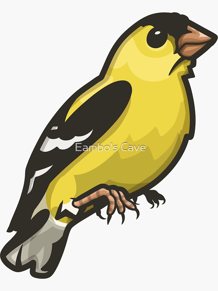 "American Goldfinch" Sticker for Sale by Ginboy | Redbubble