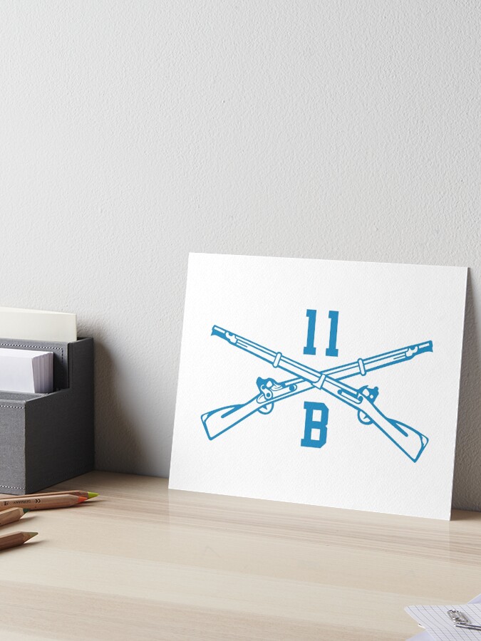 "Army MOS 11B Infantry Crossed Rifles" Art Board Print for Sale by ...