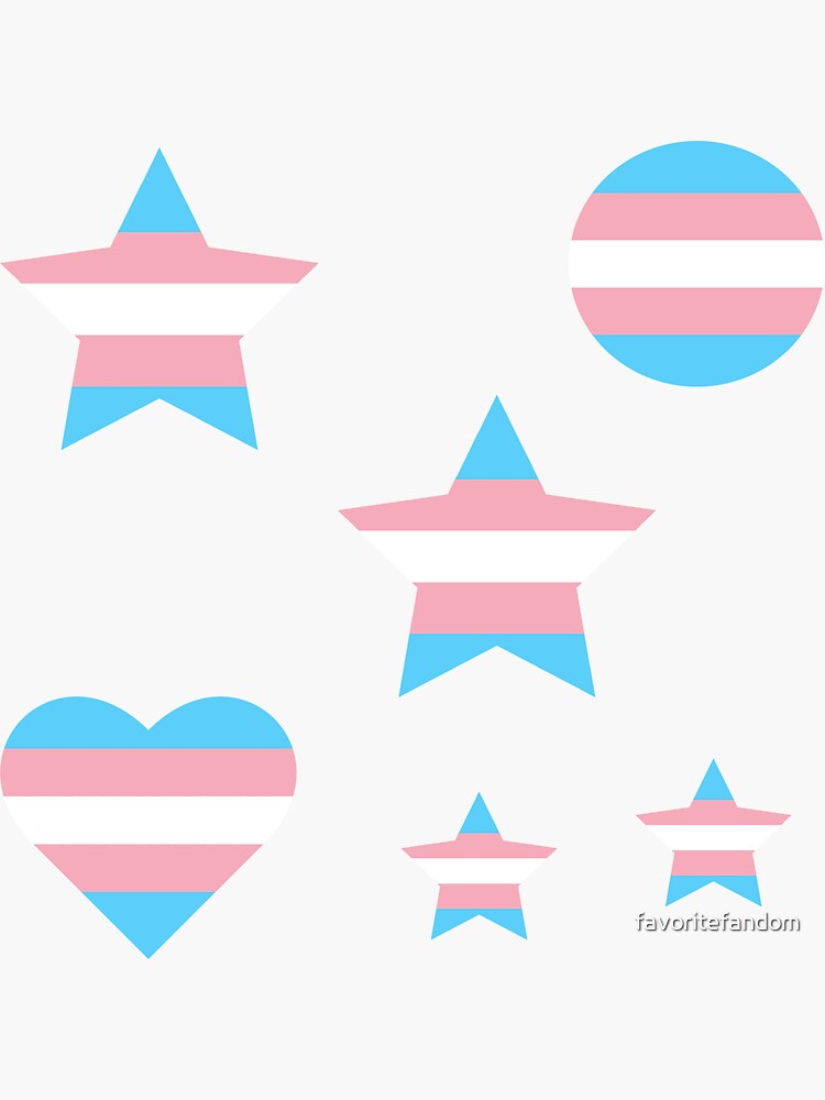 "Transgender pride stickers or pin" Sticker for Sale by favoritefandom ...