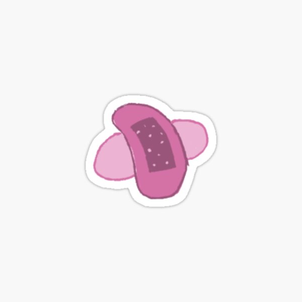 "pink bandaids" Sticker by bbeetlejuice | Redbubble