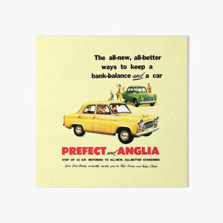 "FORD PREFECT and ANGLIA" Art Board Print for Sale by ThrowbackM2 ...