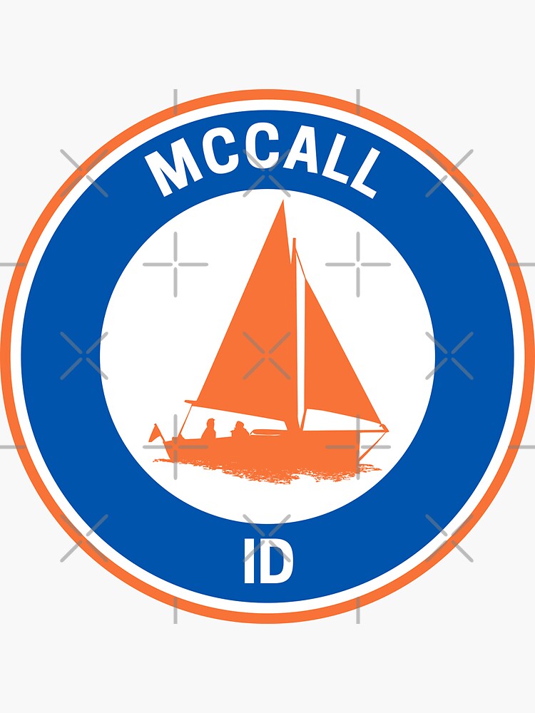 "Vintage McCall Idaho" Sticker by fearcity | Redbubble