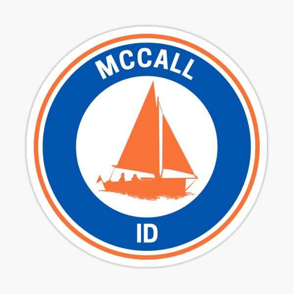 "Vintage McCall Idaho" Sticker by fearcity | Redbubble