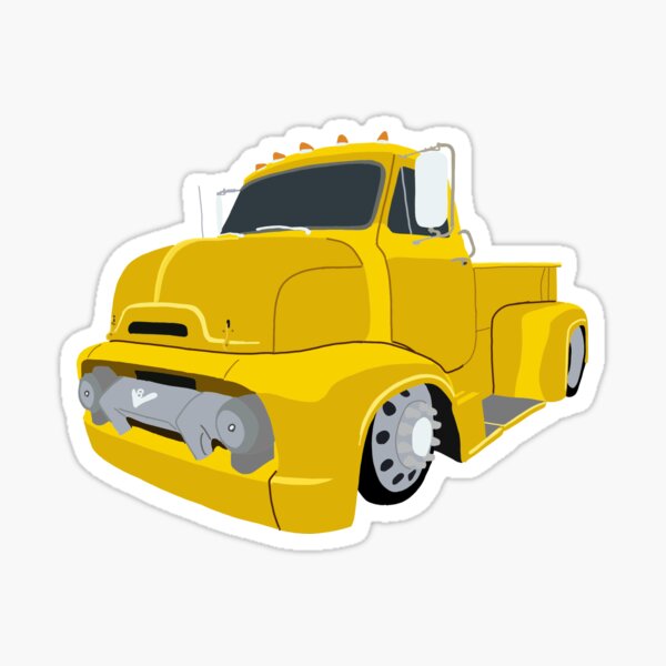 "Ford COE Cab Over Engine" Sticker by bad9er | Redbubble