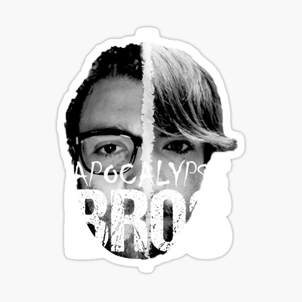 "Apocalypse Bros" Sticker for Sale by GorsskyVlogs | Redbubble