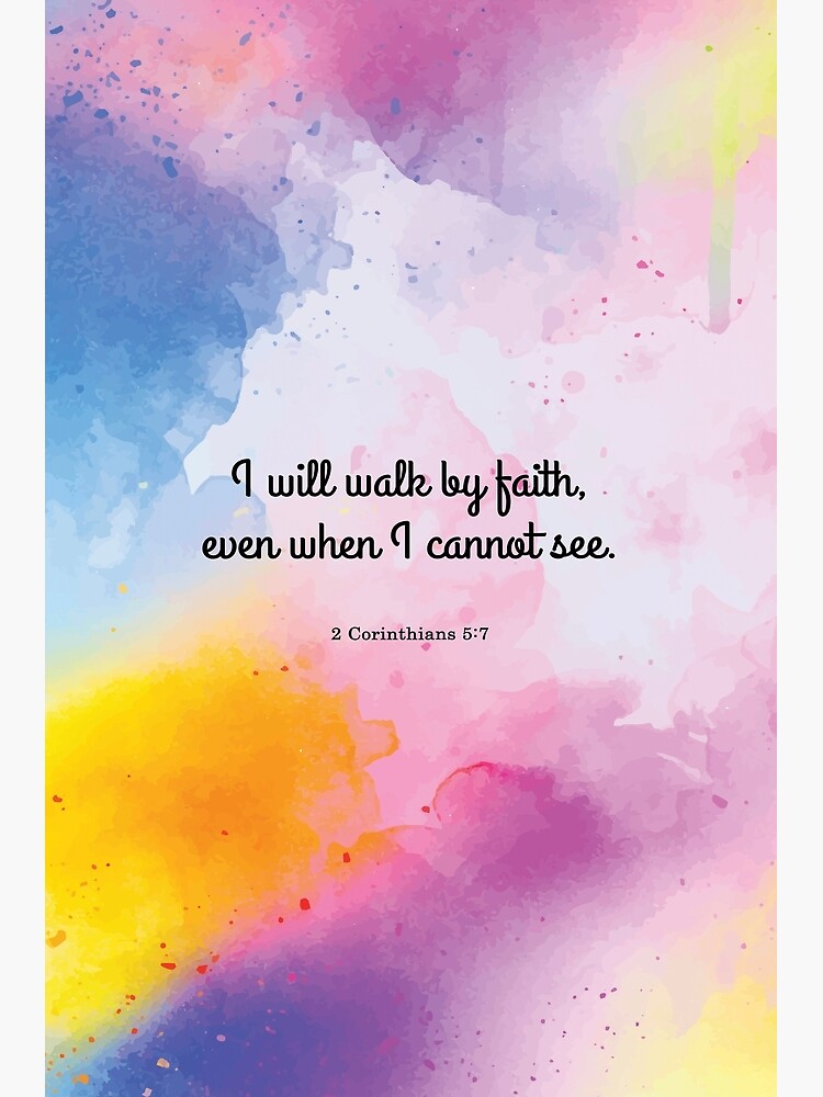I Will Walk By Faith Even When I Can Not See Tumbler Tumblers & Water ...