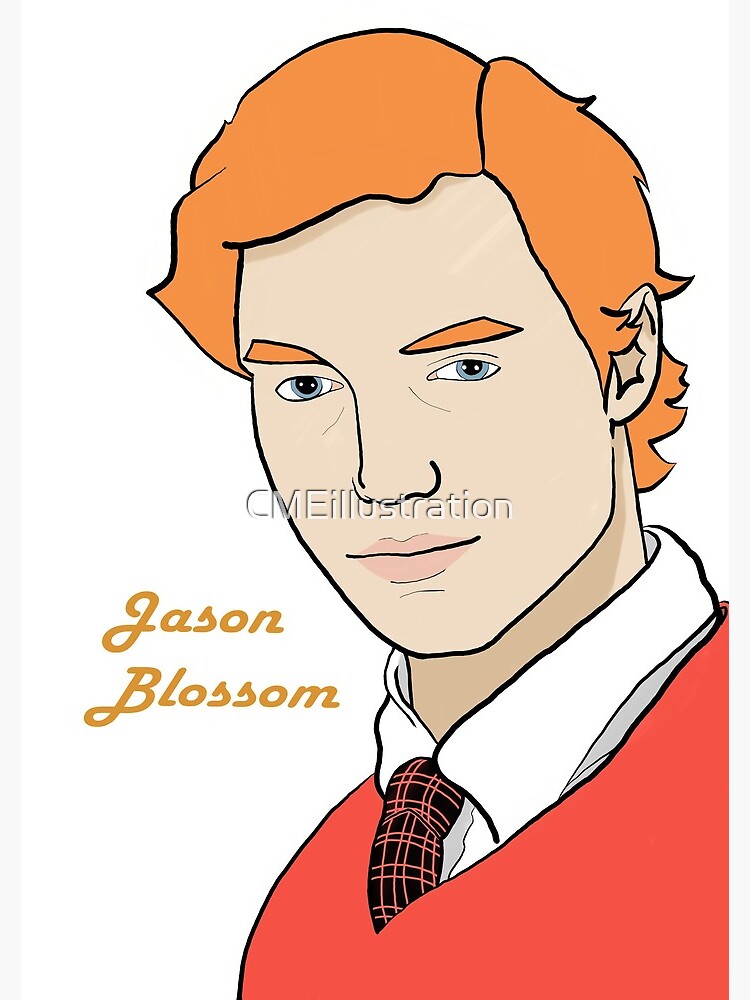 "Jason Blossom" Spiral Notebook for Sale by CMEillustration | Redbubble