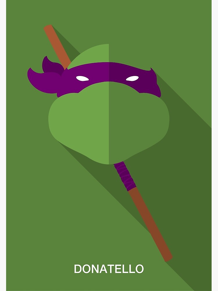 "Minimalist - TMNT - Donatello" Poster for Sale by PeterPantone | Redbubble
