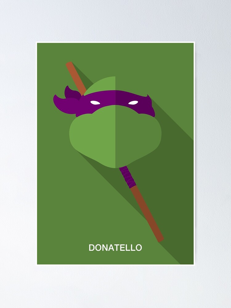"Minimalist - TMNT - Donatello" Poster for Sale by PeterPantone | Redbubble