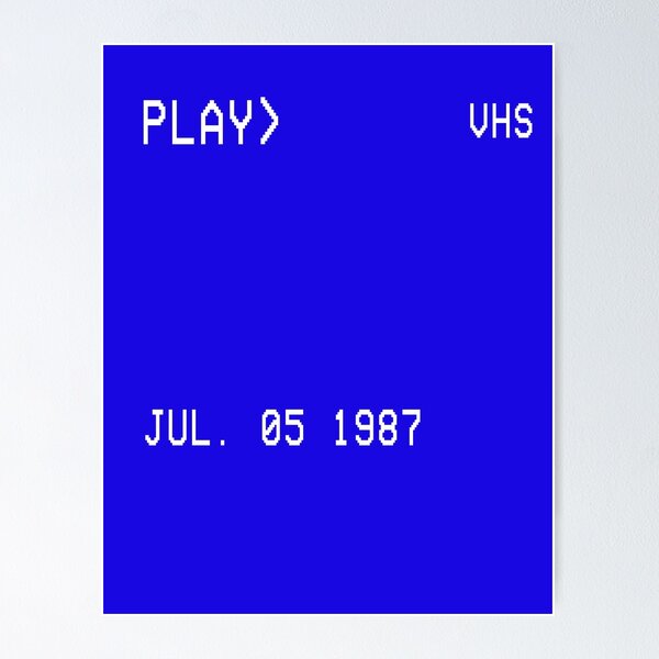 Vhs Blue Screen Stop