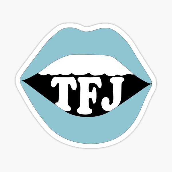"TFJ Lips" Sticker for Sale by sydneyurban | Redbubble