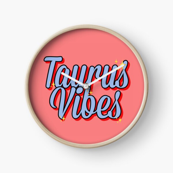 "Taurus Vibes astrology stickers by gabyiscool" Clock for Sale by ...