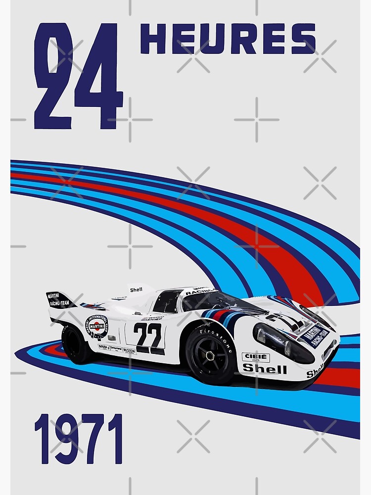 "Martini Racing Porsche 917 1971" Art Print by Speedbirddesign | Redbubble