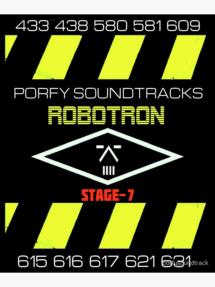" Robotron Stage-7 CD Cover " Poster by porfysoundtrack | Redbubble