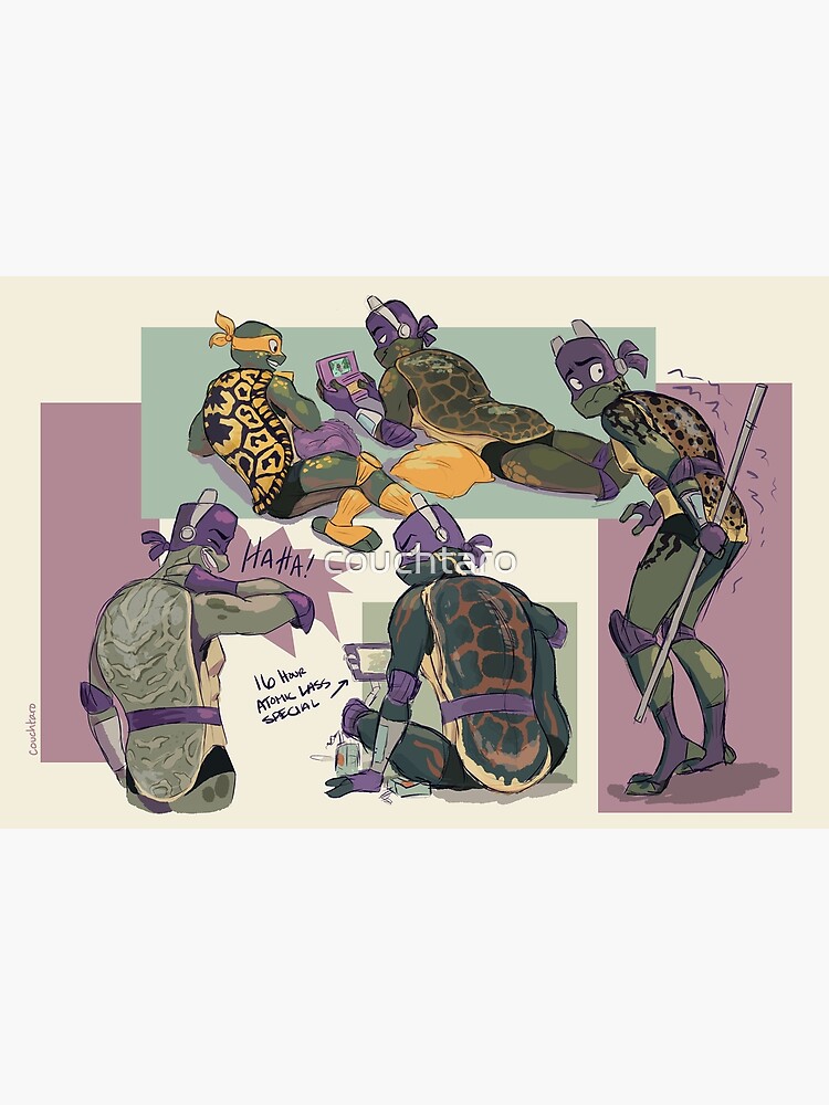 "Realistic Shells- Donnie and Mikey" Art Print for Sale by couchtaro ...