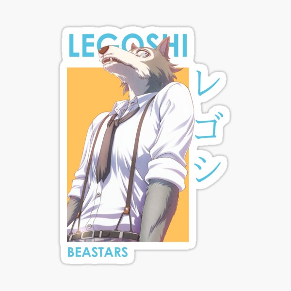 "Legoshi BEASTARS Wolf Card Anime" Sticker for Sale by kino-san | Redbubble