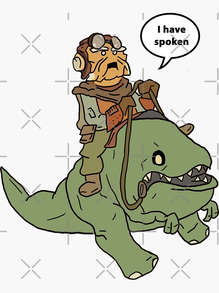 "I have spoken" Sticker for Sale by may-be-art-shop | Redbubble