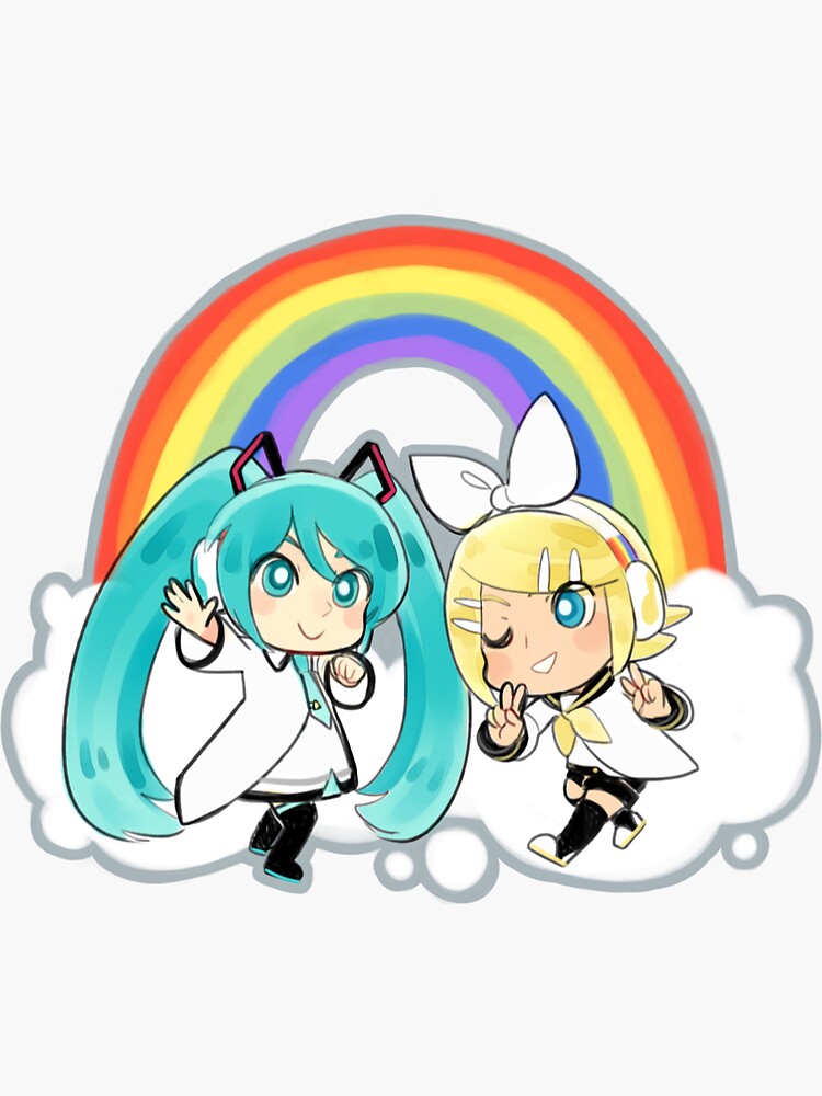 "Reverse Rainbow" Sticker by dottybots | Redbubble