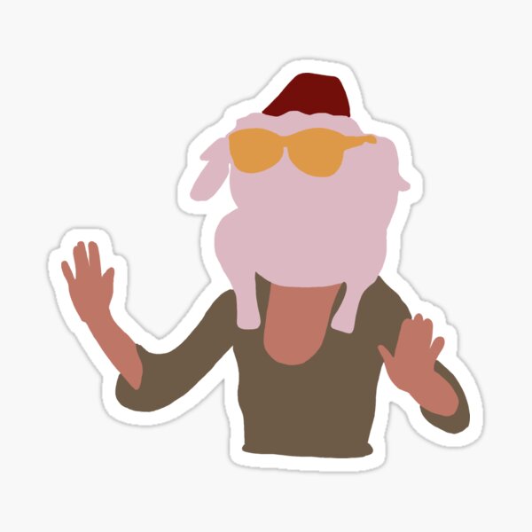 "monica turkey head" Sticker by bhm-designs | Redbubble