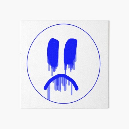"Drippy Sad Face" Art Board Print by alessiaromer | Redbubble
