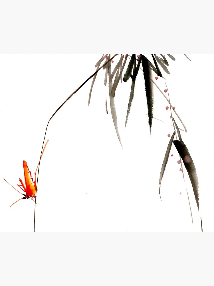 "Chinese Shui-mo(水墨)- Grasshopper" Poster for Sale by jasonksleung ...