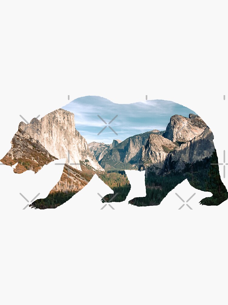 "California Bear" Sticker by kryerse | Redbubble