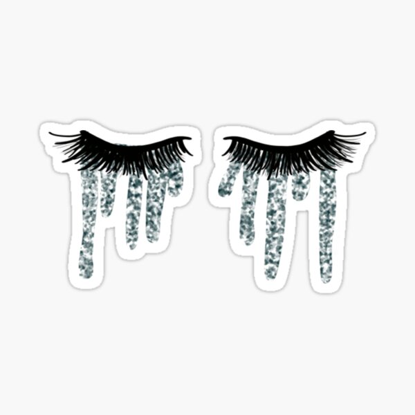 "GLITTER TEARS" Sticker by laurenrownd | Redbubble