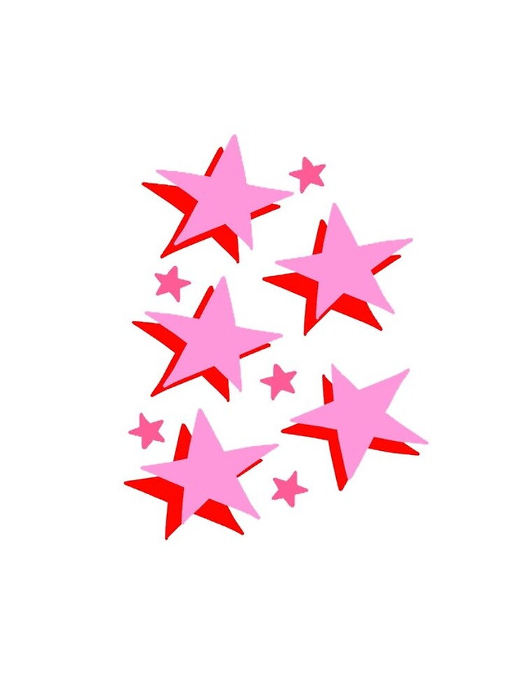 "pink and red stars" iPhone Case for Sale by flinning | Redbubble