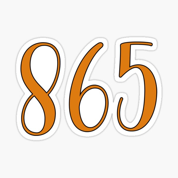 "865 Knoxville" Sticker for Sale by sagesharp | Redbubble