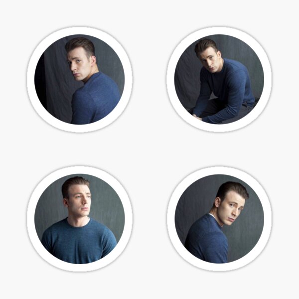 "chris evans sticker pack" Sticker by marveluniverse | Redbubble