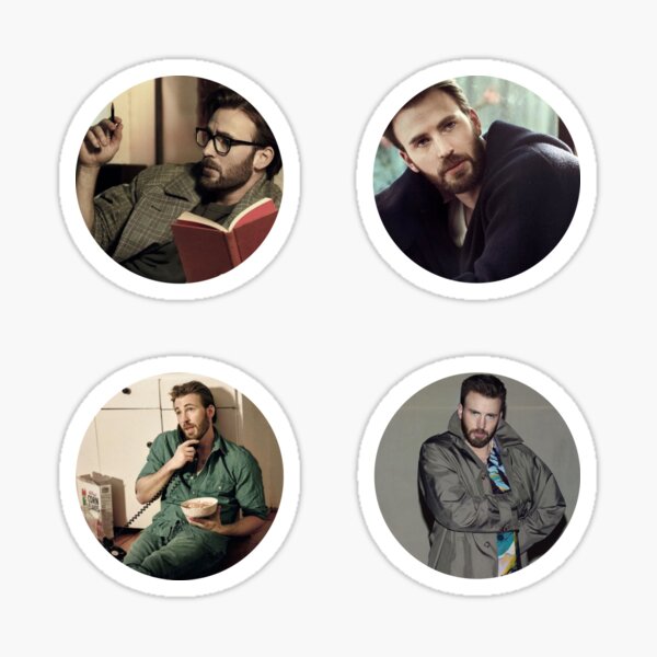 "chris evans sticker pack" Sticker by marveluniverse | Redbubble