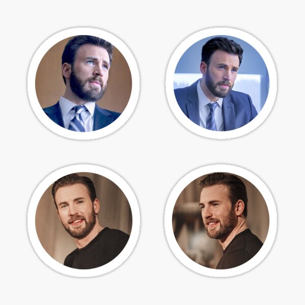 "chris evans sticker pack" Sticker by marveluniverse | Redbubble