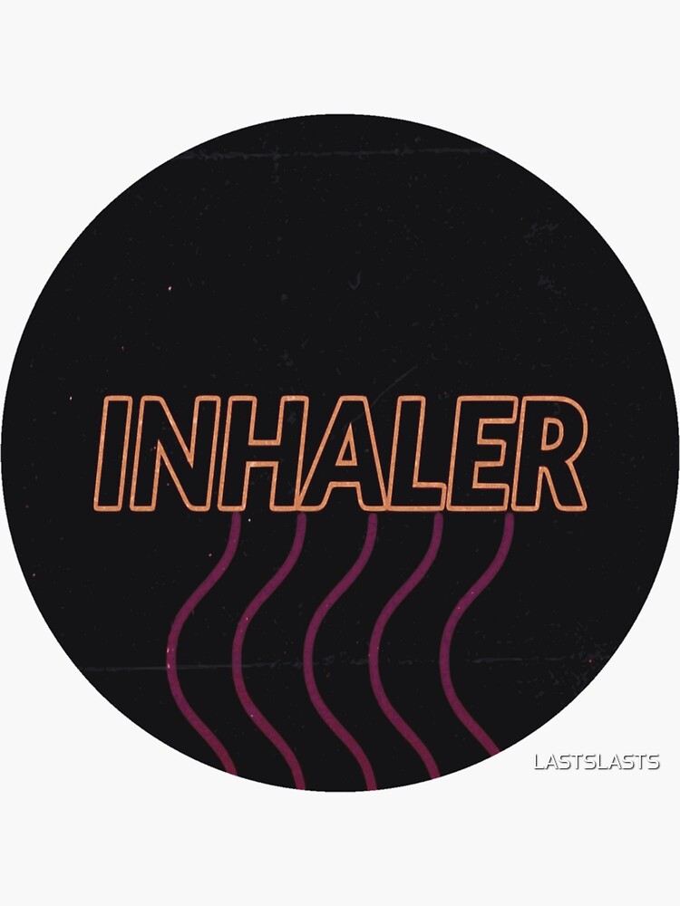 "INHALER" Sticker for Sale by LASTSLASTS | Redbubble