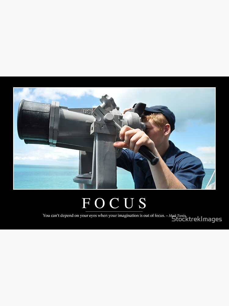 "Focus: Inspirational Quote and Motivational Poster" Art Print by ...