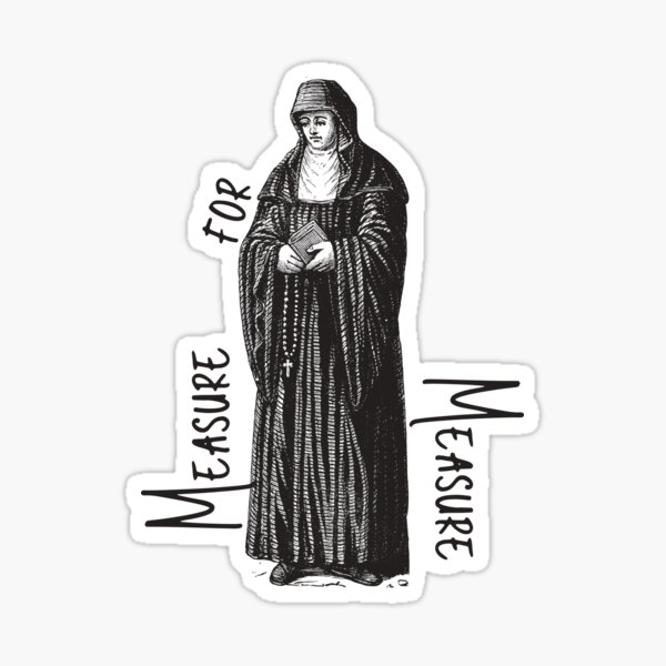 "Measure for Measure" Sticker for Sale by ShakespeareNW1 | Redbubble