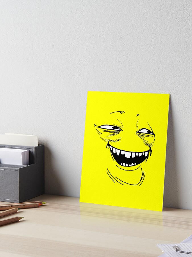 "Yoba Face Meme Comfy Guy Meme" Art Board Print for Sale by twotee ...