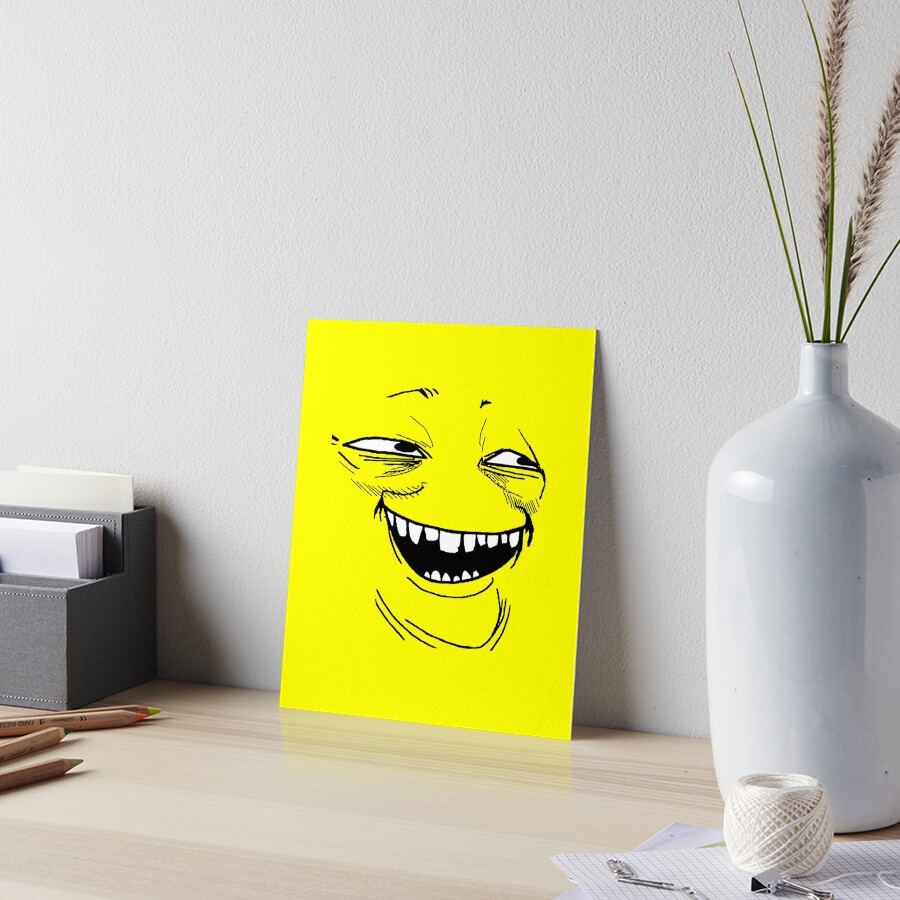 "Yoba Face Meme Comfy Guy Meme" Art Board Print by twotee | Redbubble
